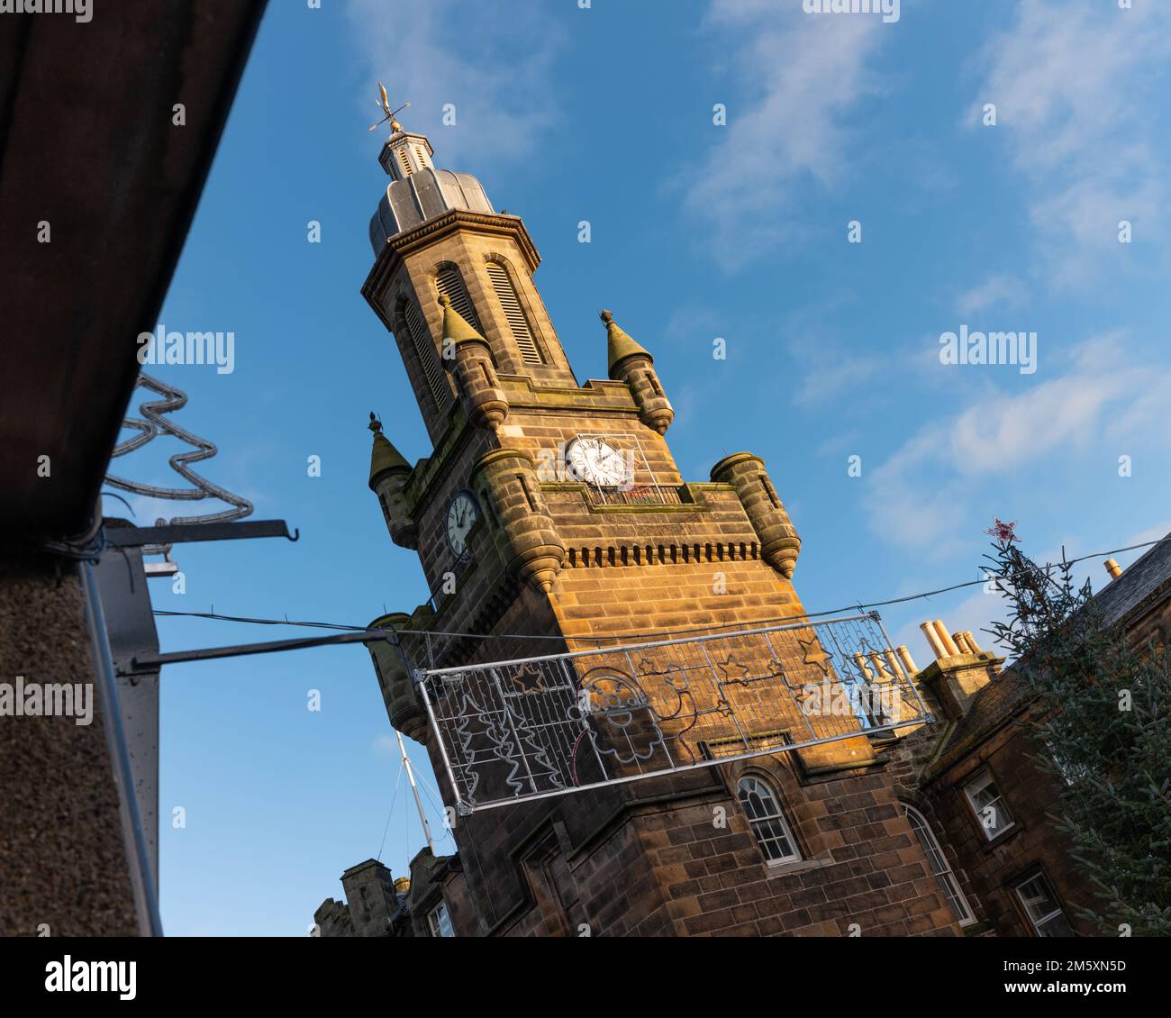 Forres, Moray, UK. 31st Dec, 2022. This shows the last of the sun ...