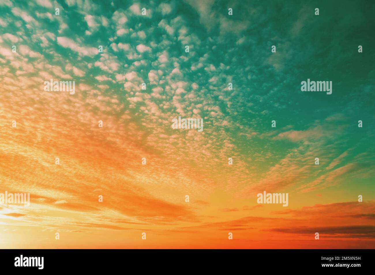 Colorful cloudy sky at sunset. Gradient color. Sky texture, abstract ...