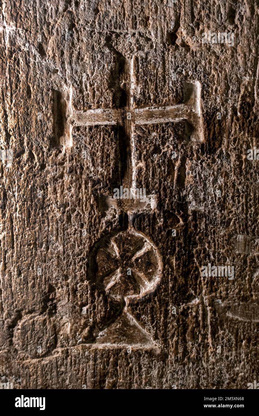 The Saint Julian Cross with the Bolnisi cross carved by medieval ...