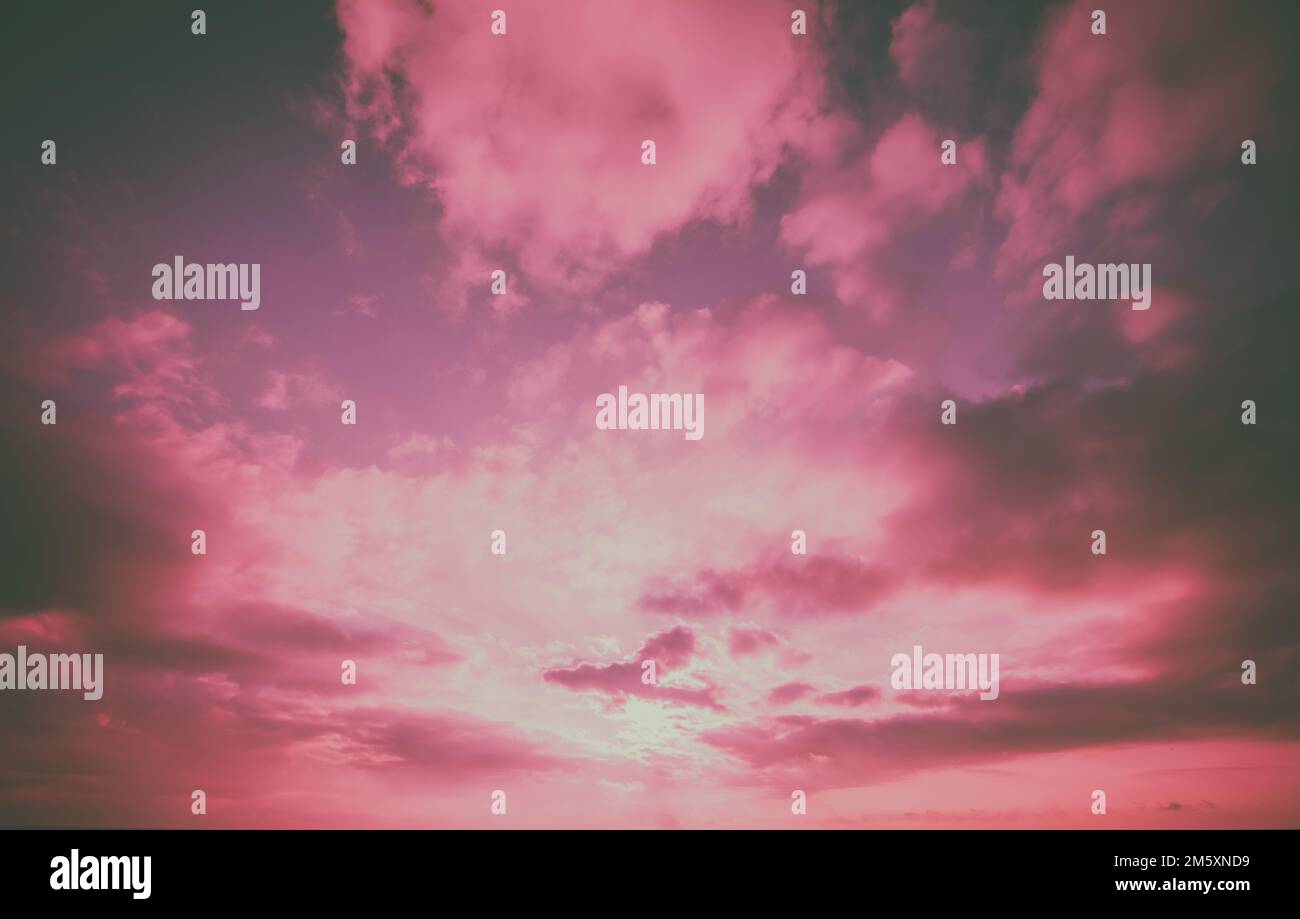 Colorful cloudy sky at sunset. Gradient color. Sky texture, abstract ...