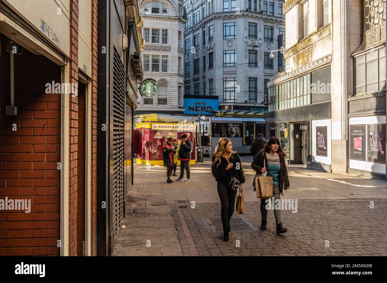 manchester street scenes Stock Photo - Alamy