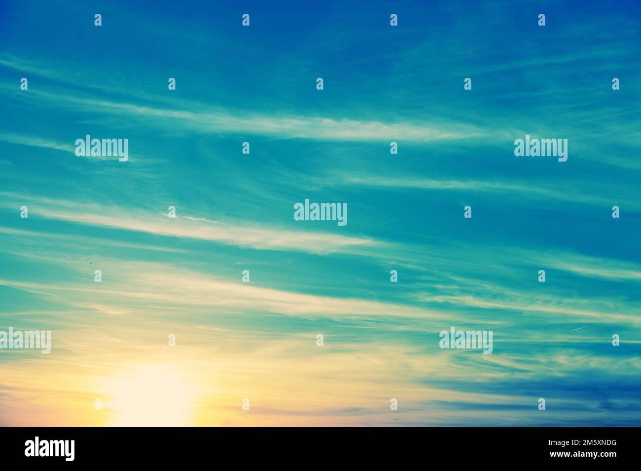 Colorful cloudy sky at sunset. Gradient color. Sky texture, abstract ...