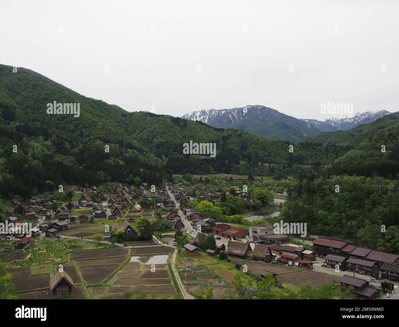 Aerial scenic landscape view village hi-res stock photography and ...