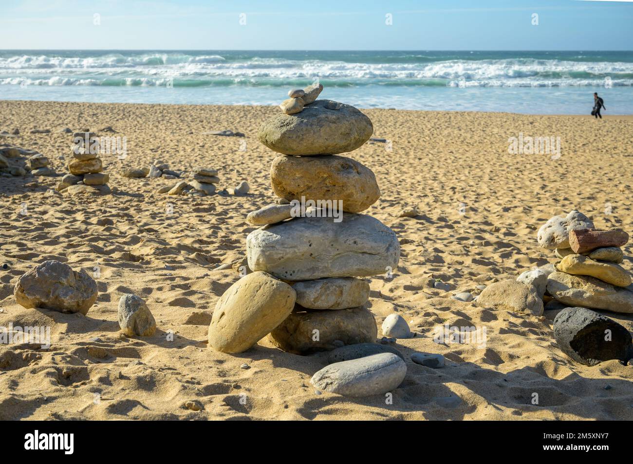 Pyramid stones on sandy hi-res stock photography and images - Alamy
