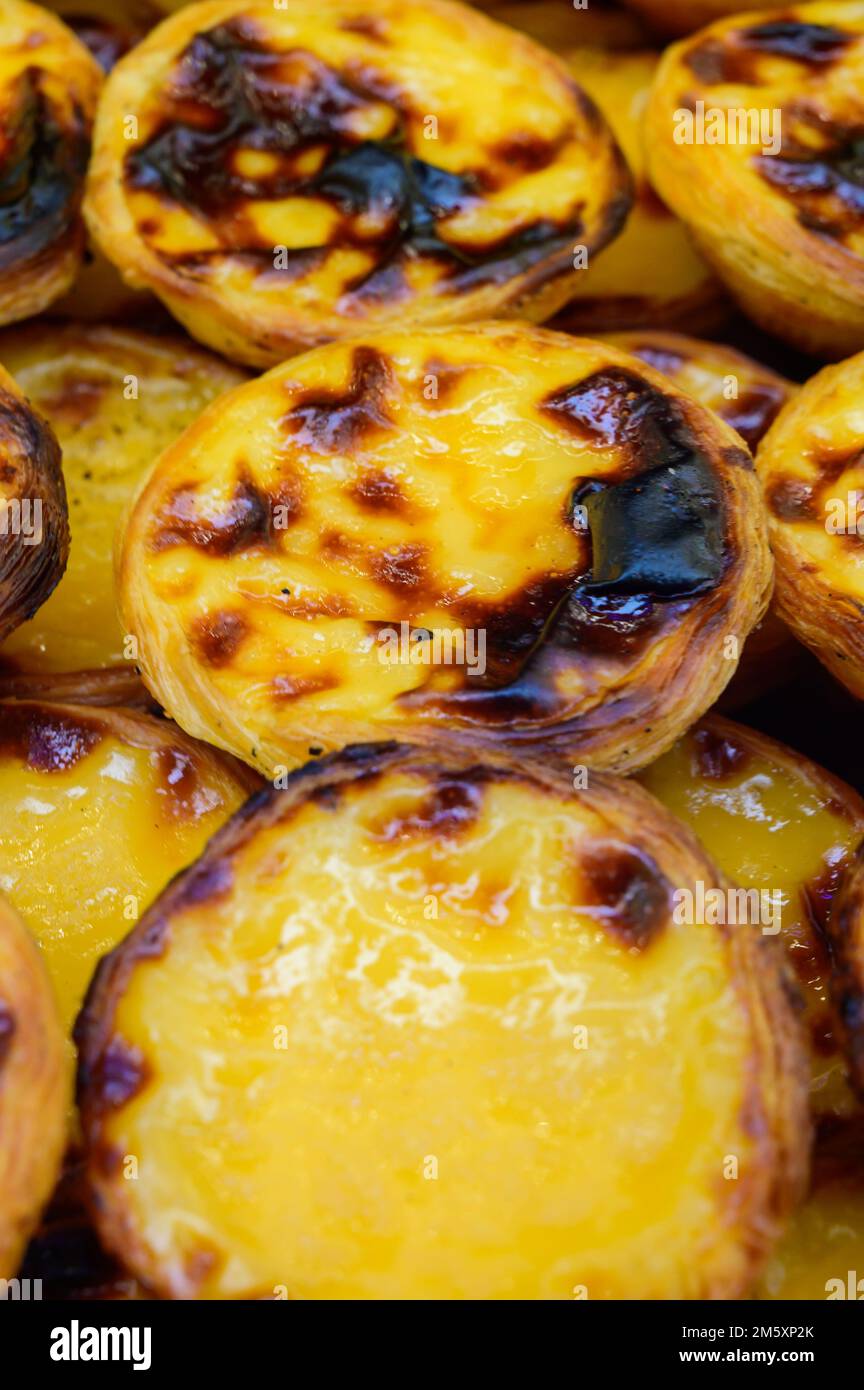Portugal's traditional sweet dessert Pastel de nata egg custard tart ...