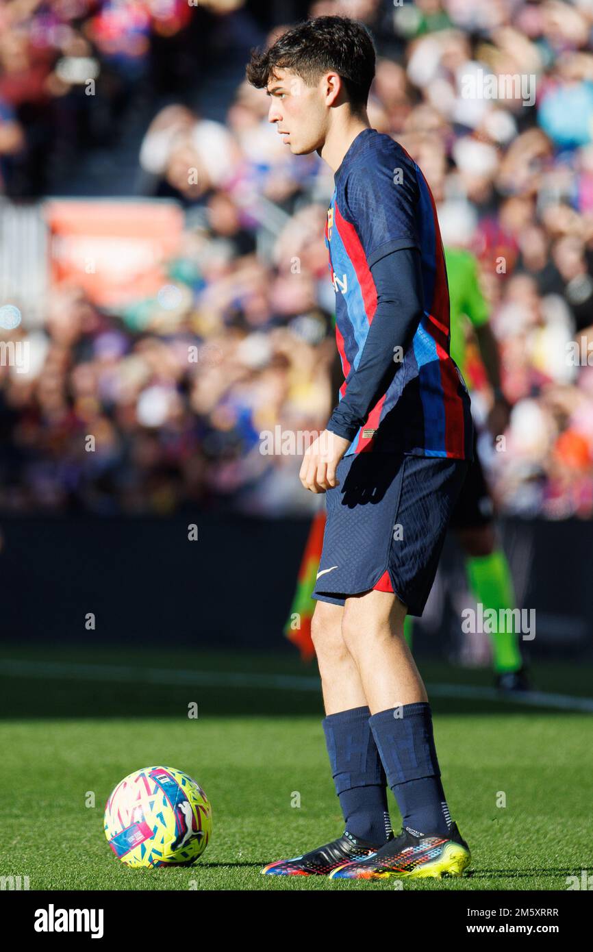 Barcelona, Spain. 31st Dec, 2022. Pedri in action during the LaLiga ...