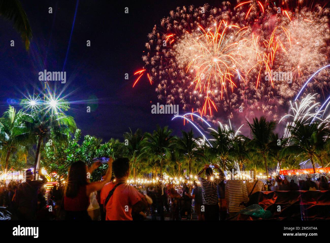 Pasay, Metro Manila, Philippines. 1st Jan, 2023. People gathered at the ...