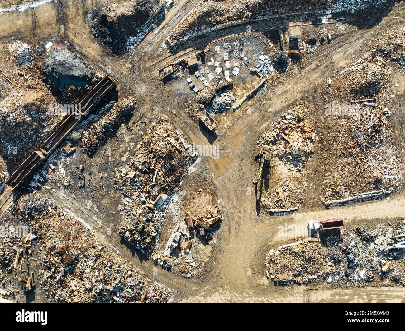 Scrap metal yard Stock Photo - Alamy