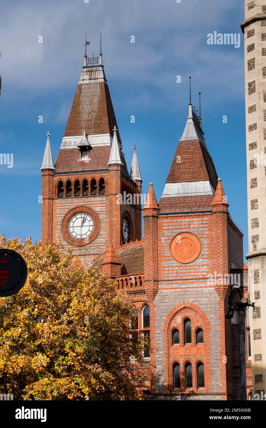 Museum and town hall clock tower reading berkshire architecture hi-res ...