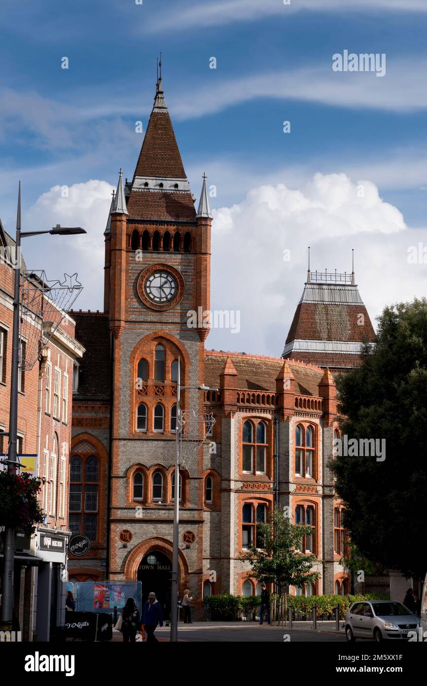 Museum and town hall clock tower reading berkshire architecture hi-res ...