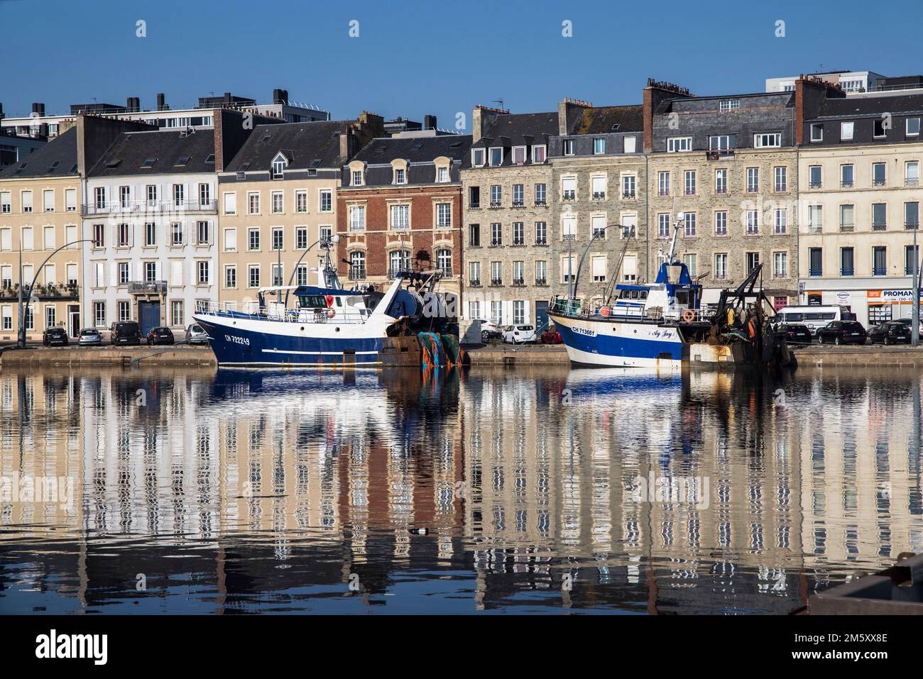 Fishing boats in harbour, Cherbourg, France Stock Photo - Alamy Fishing boats in harbour, Cherbourg, France Stock Photo - Alamy