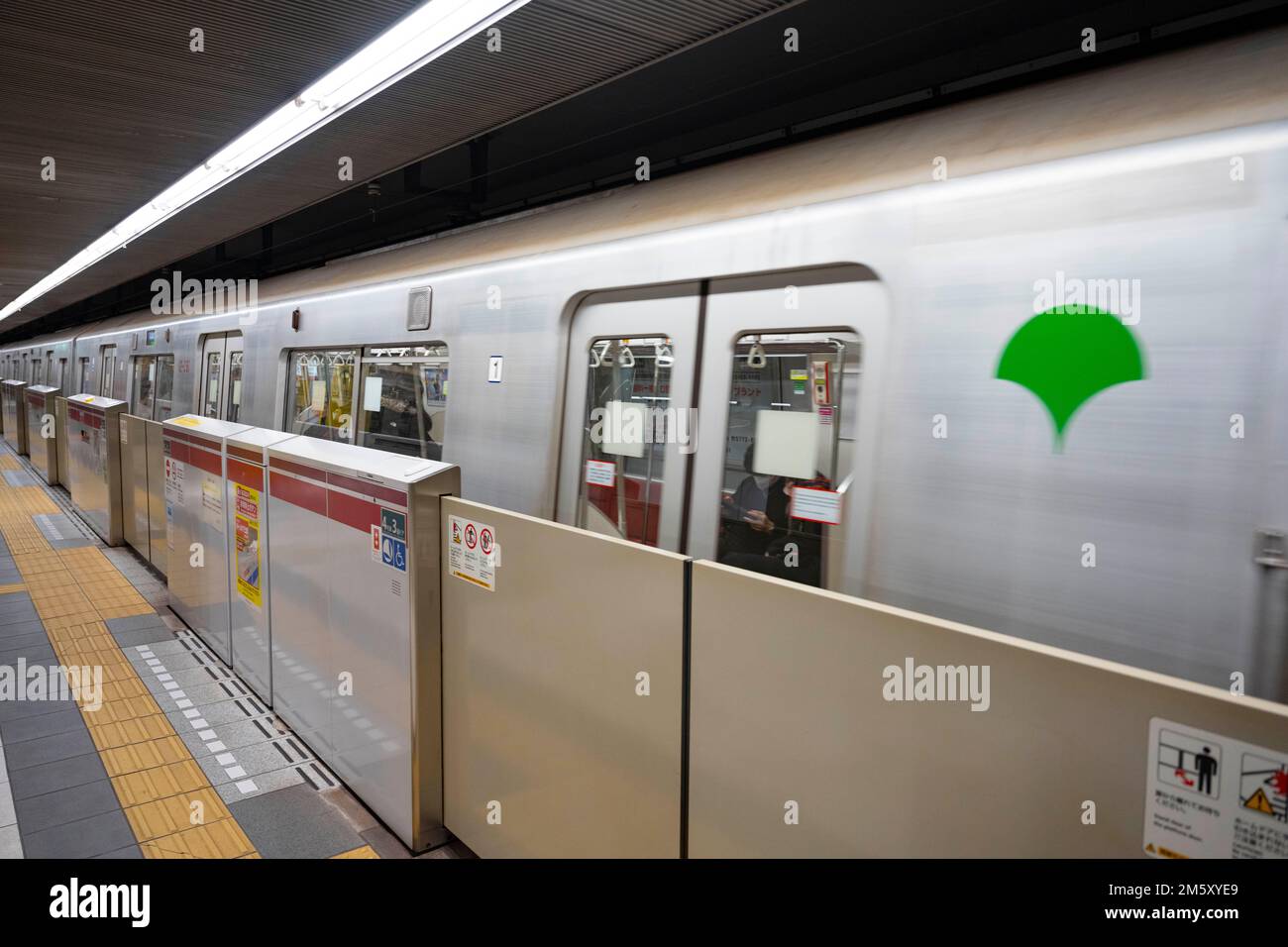 Tokyo, Japan. 31st Dec, 2022. The Toei Subway Odeo Line with holiday ...