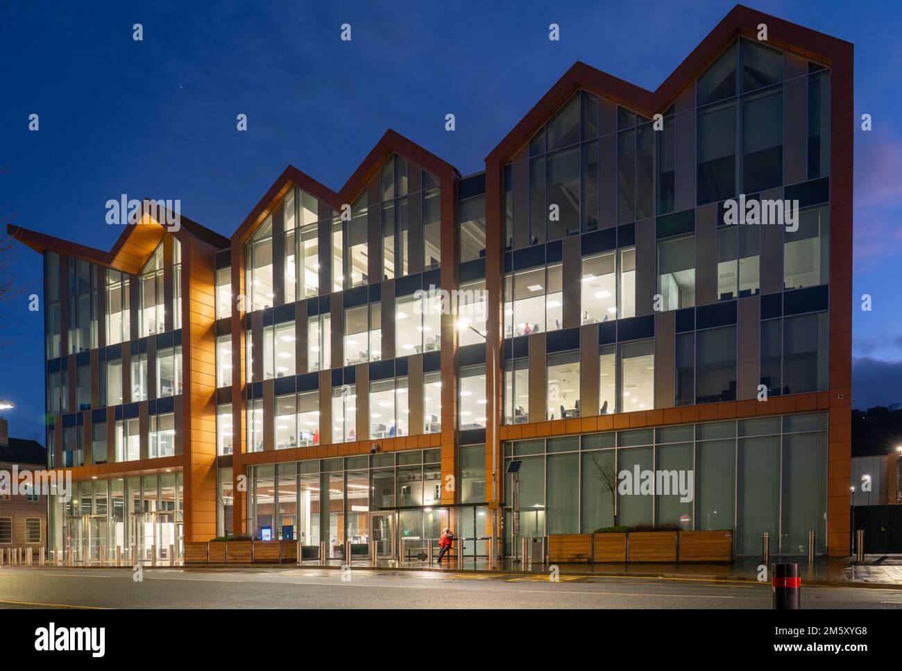 Conwy County Borough Council Offices, Conway Road, Colwyn Bay, North Wales. Image taken in ...