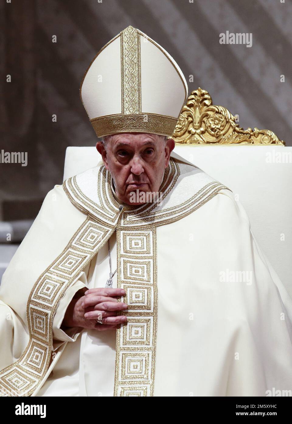 December 31, 2022 - POPE FRANCIS leads first Vespers of the Solemnity ...