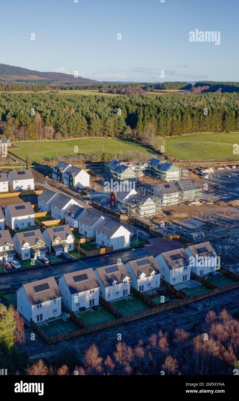 New housing development building houses for increased demand in rural ...