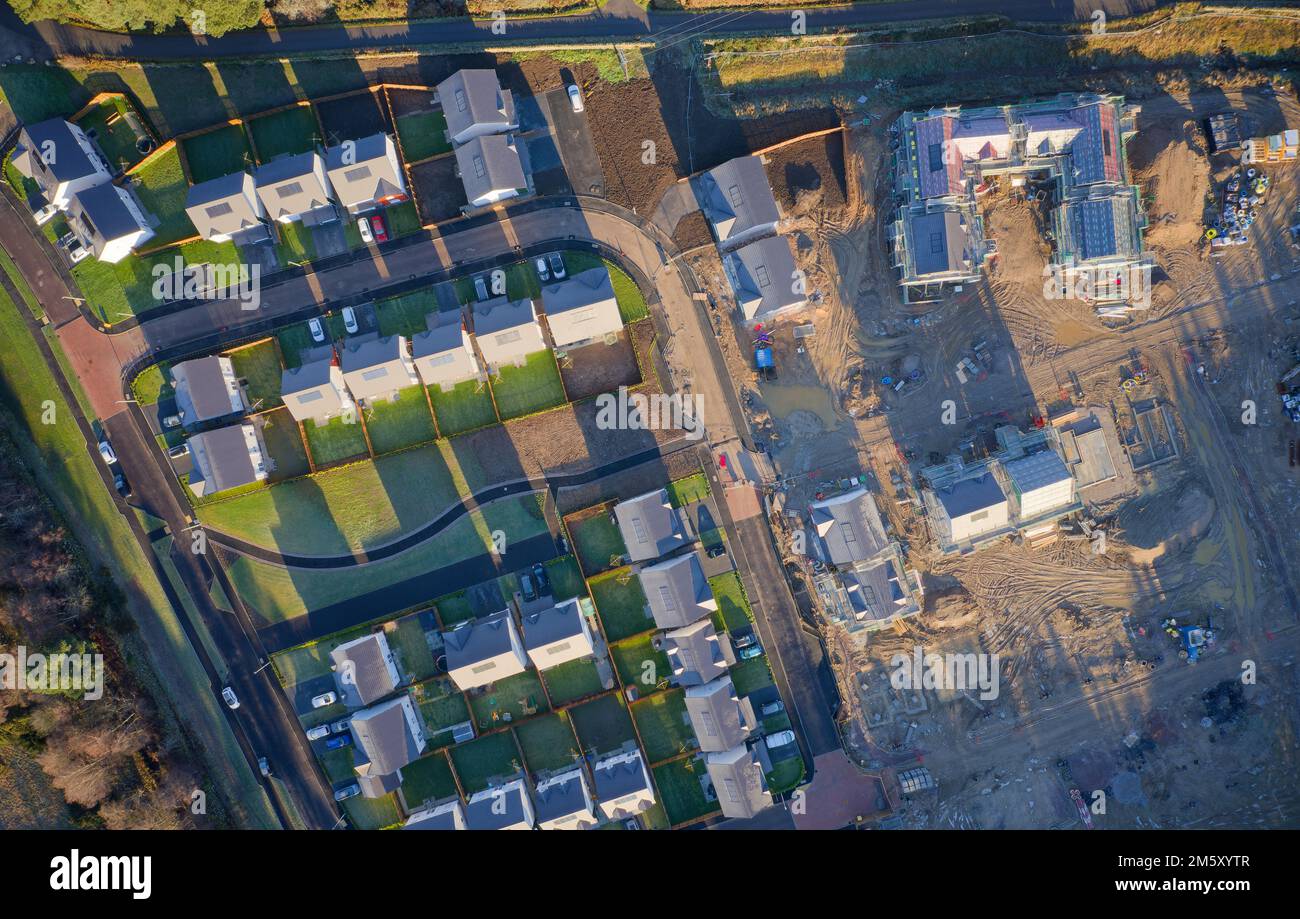 New housing development building houses for increased demand in rural ...