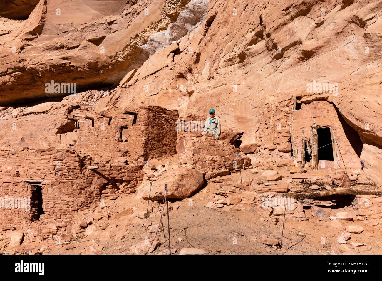 Split Level Ruin. Backpacking in Grand Gulch and viewing Anasazi dwellings and rock art. Near ...