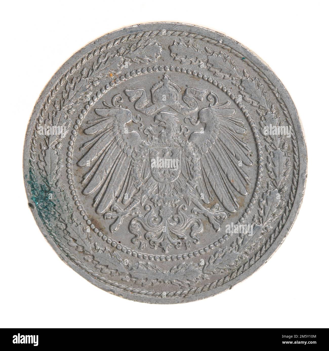 German 1892 20 Pfennig Coin Eagle Reverse Stock Photo - Alamy