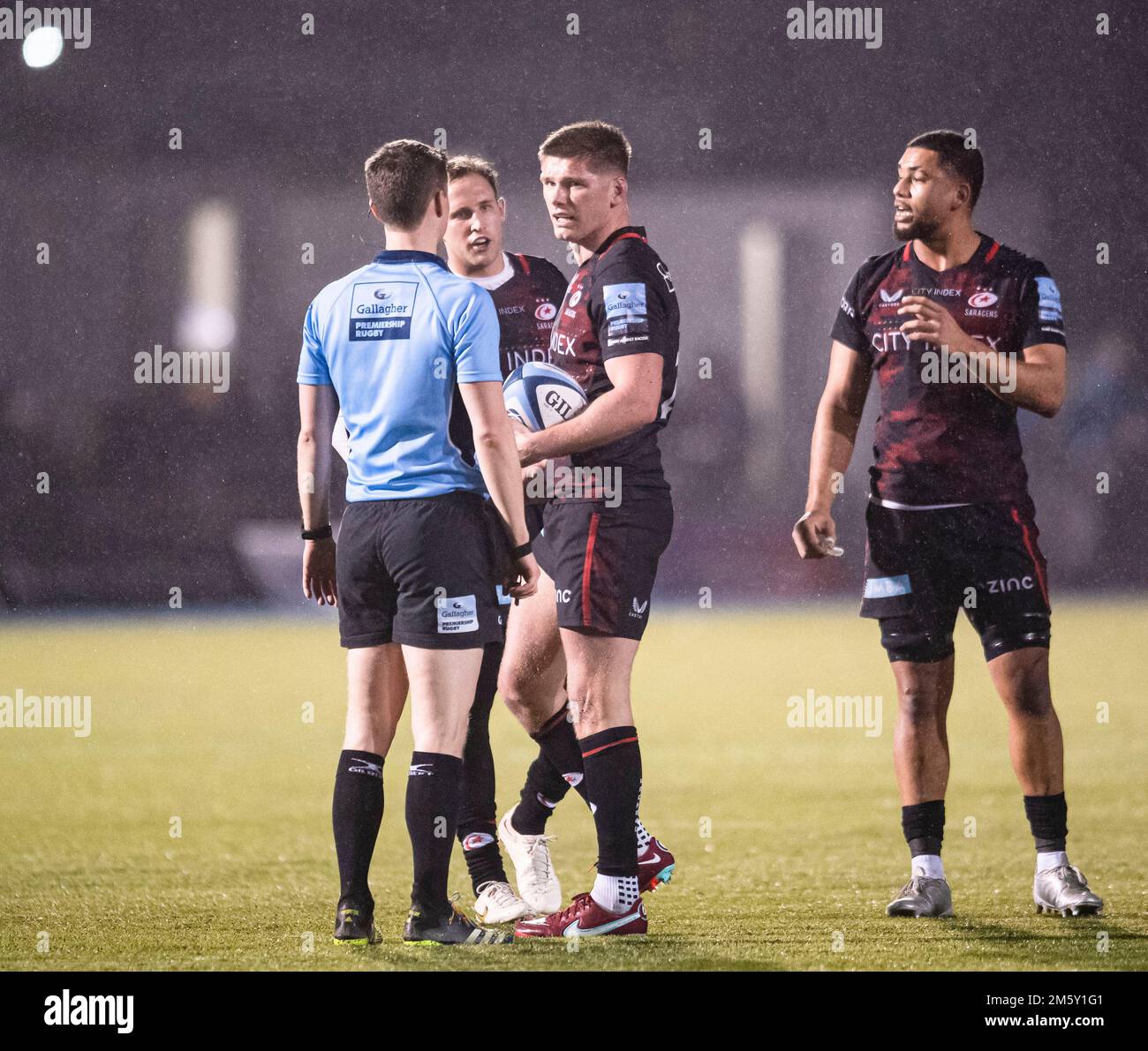 LONDON, UNITED KINGDOM. 31st, Dec 2022. Owen Farrell (Capt.) (centre ...