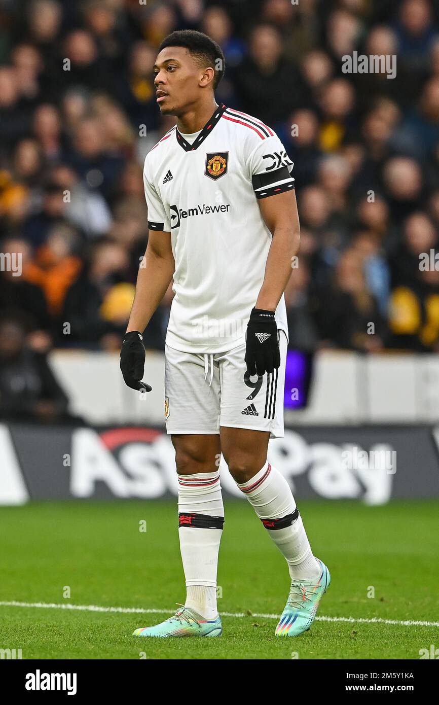 Anthony Martial #9 of Manchester United during the Premier League match ...