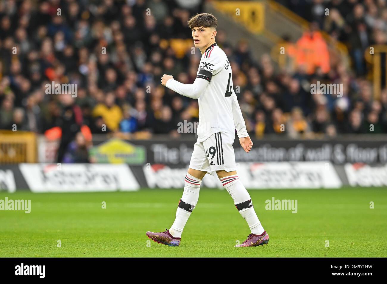 Wolverhampton, UK. 31st Dec 2022. Alejandro Garnacho #49 of Manchester ...