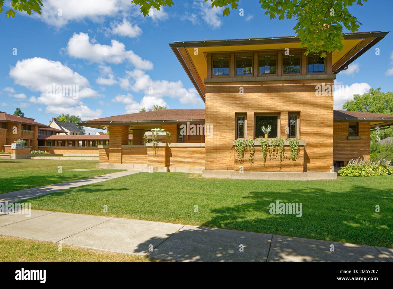 The landmark Martin House Complex is considered one of Frank Lloyd ...