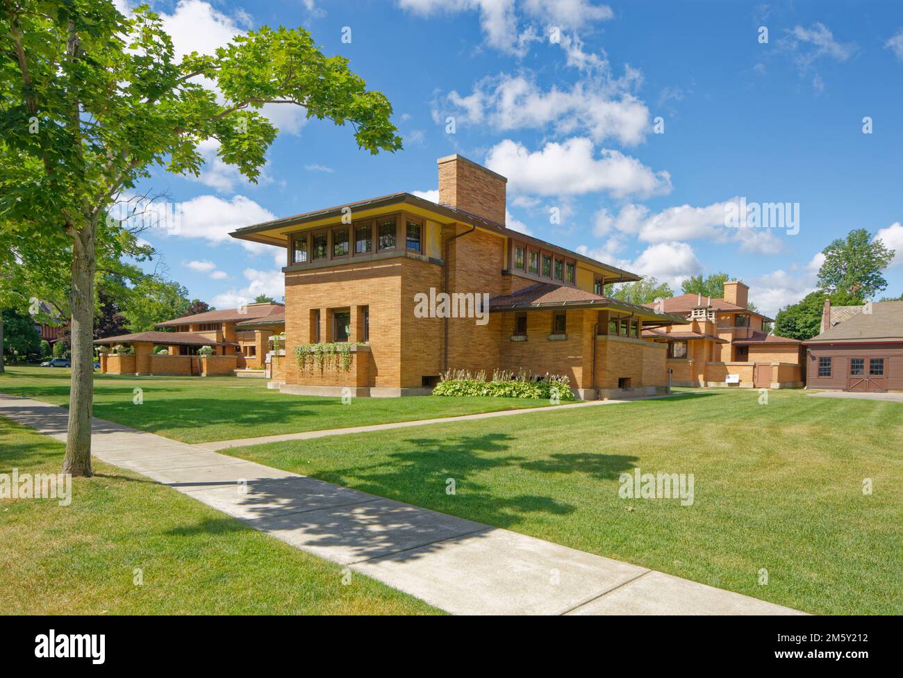 The landmark Martin House Complex is considered one of Frank Lloyd ...