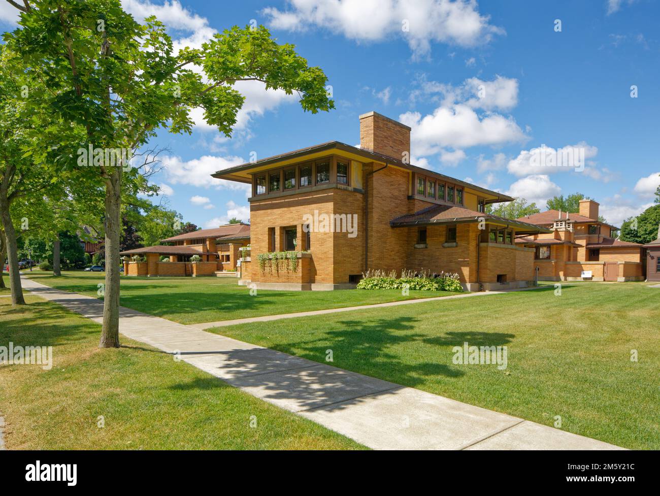 The landmark Martin House Complex is considered one of Frank Lloyd ...