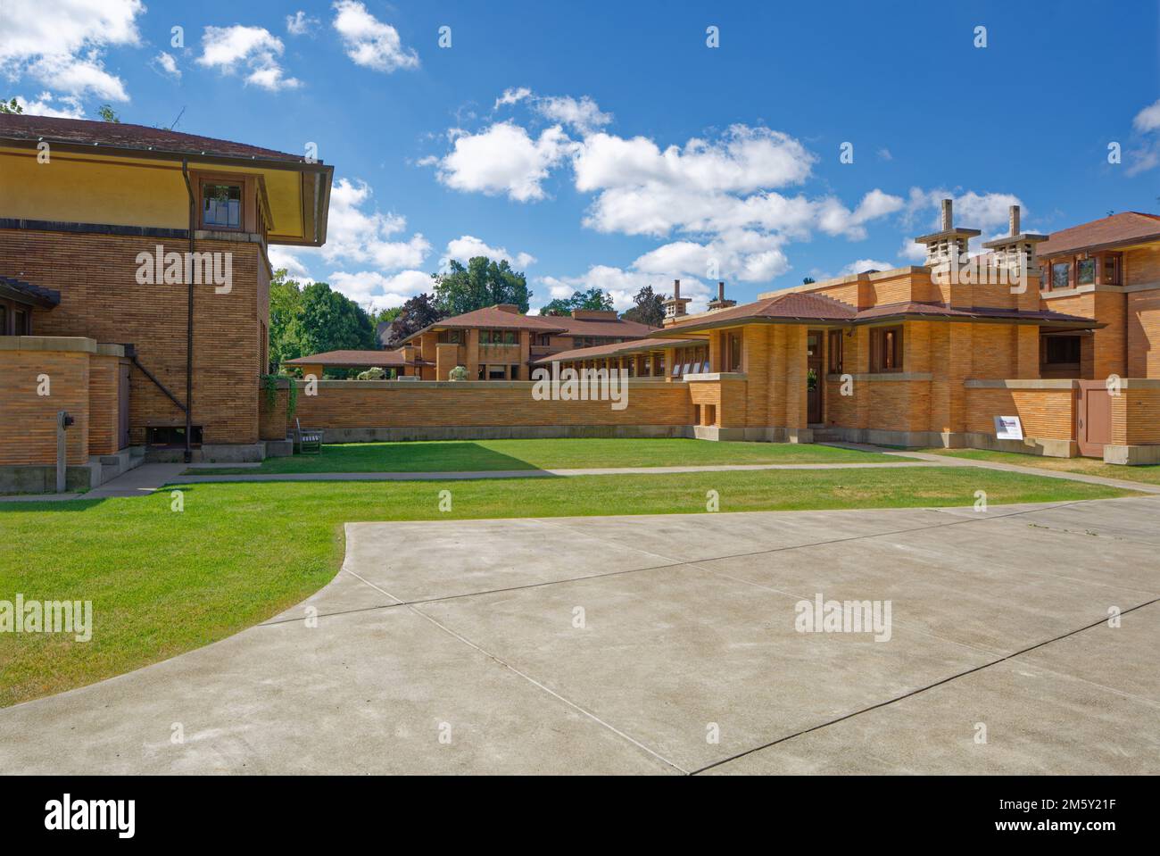 The landmark Martin House Complex is considered one of Frank Lloyd ...