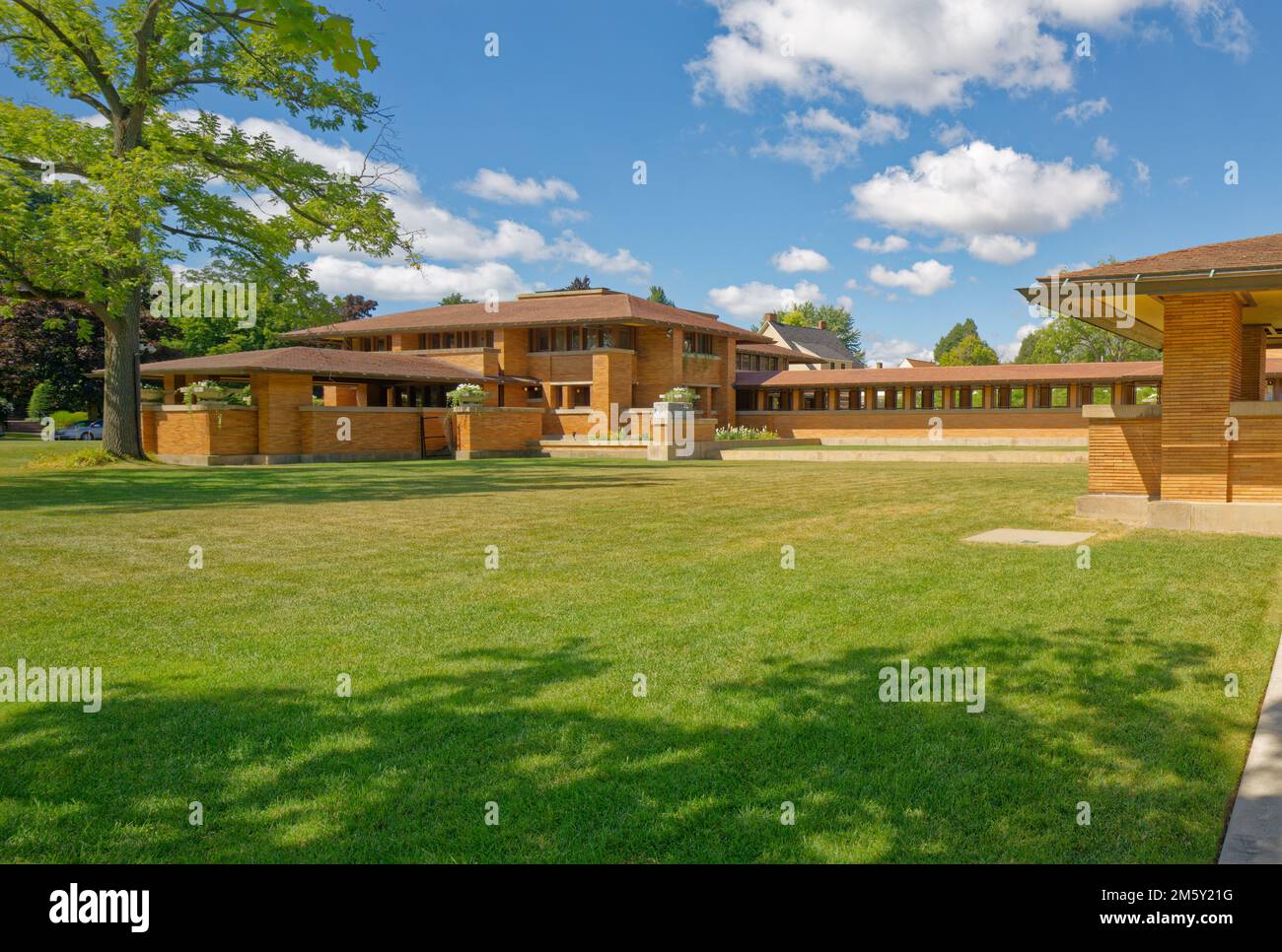 The landmark Martin House Complex is considered one of Frank Lloyd ...