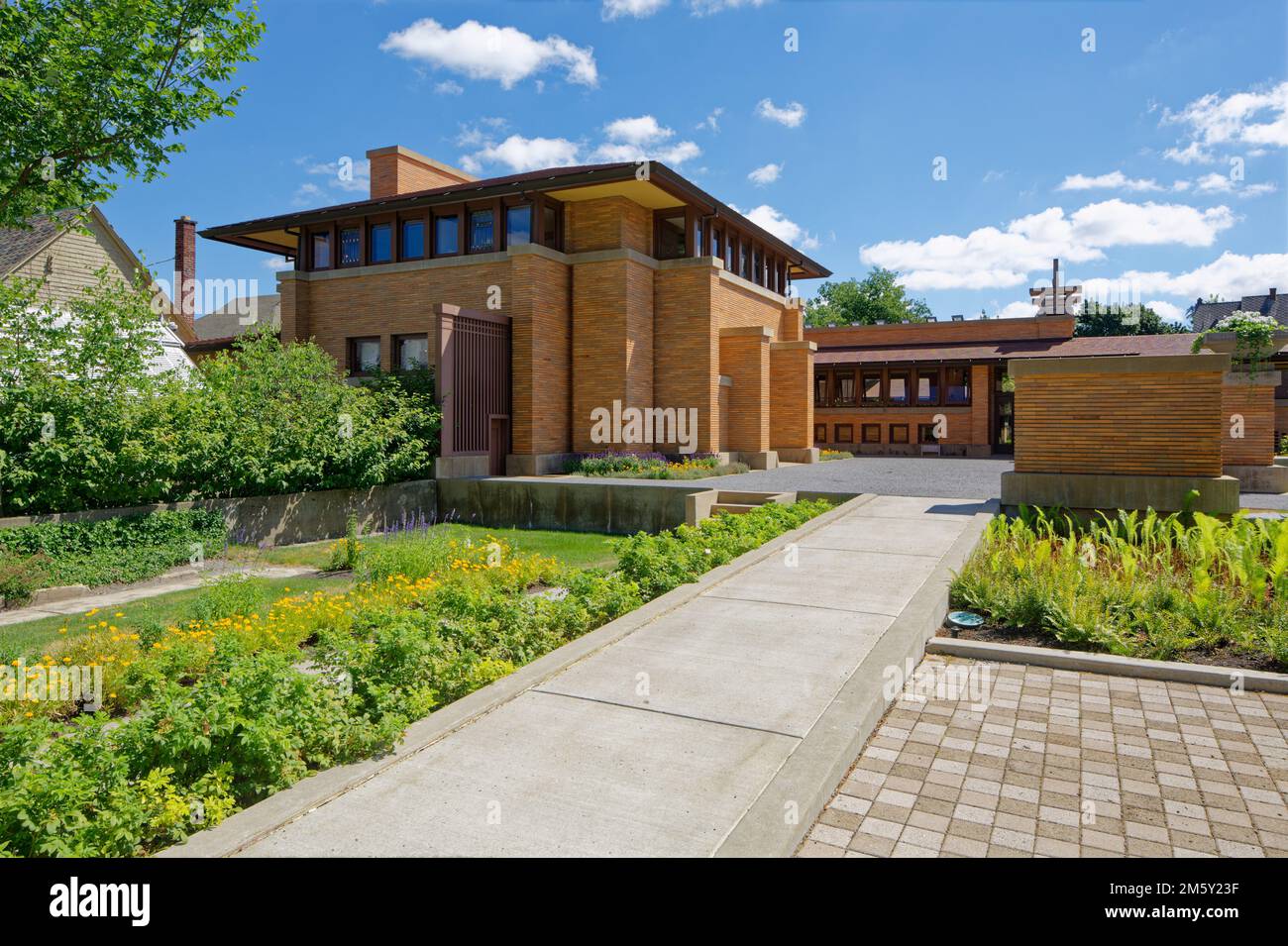 The landmark Martin House Complex is considered one of Frank Lloyd ...