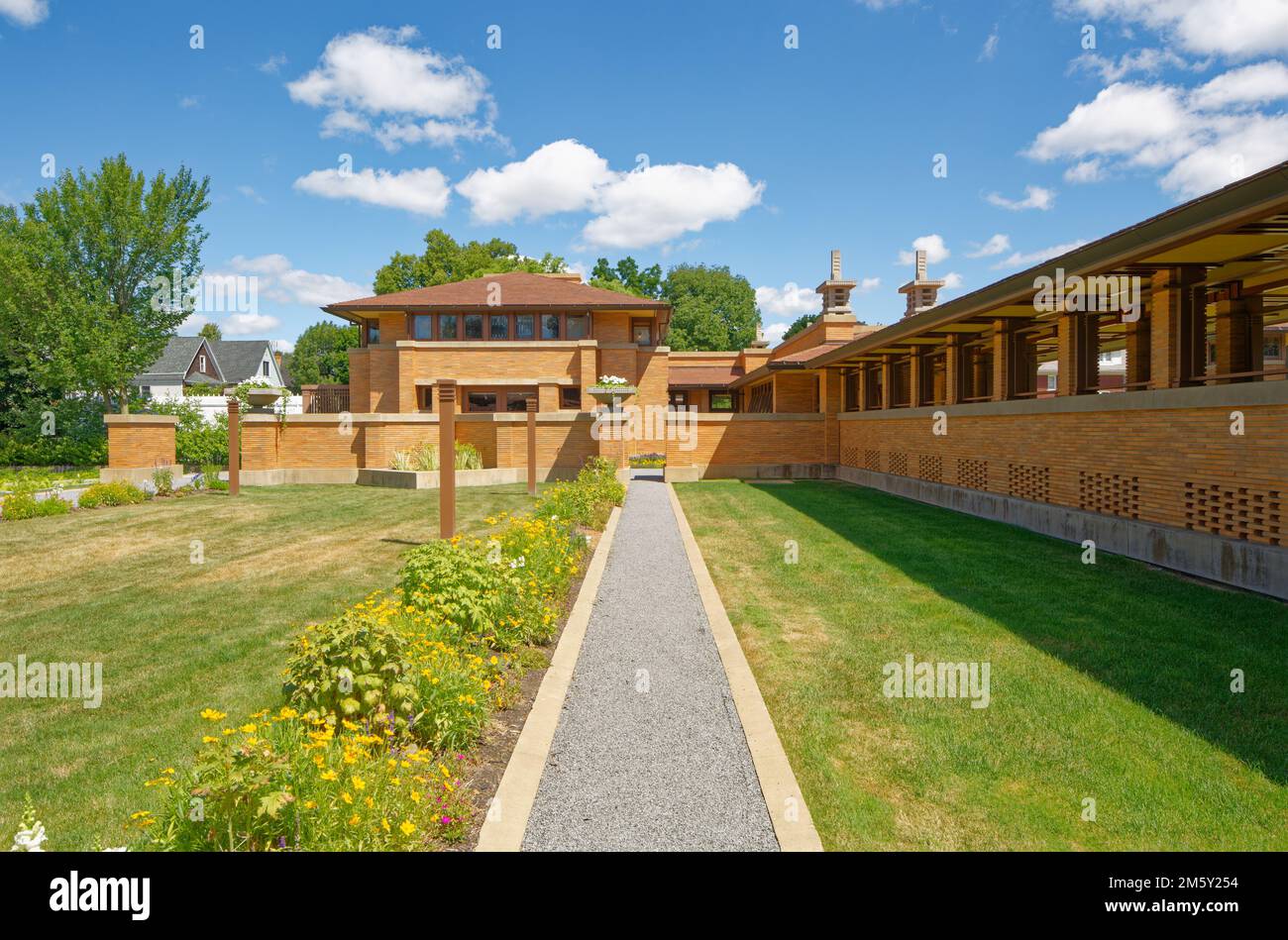 The landmark Martin House Complex is considered one of Frank Lloyd ...