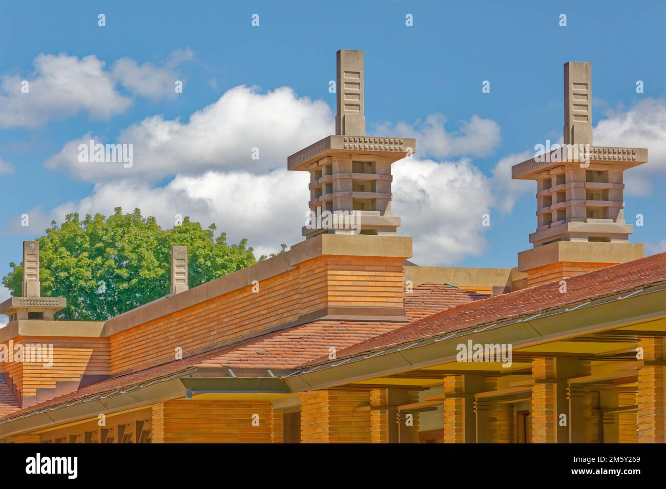 The landmark Martin House Complex is considered one of Frank Lloyd ...