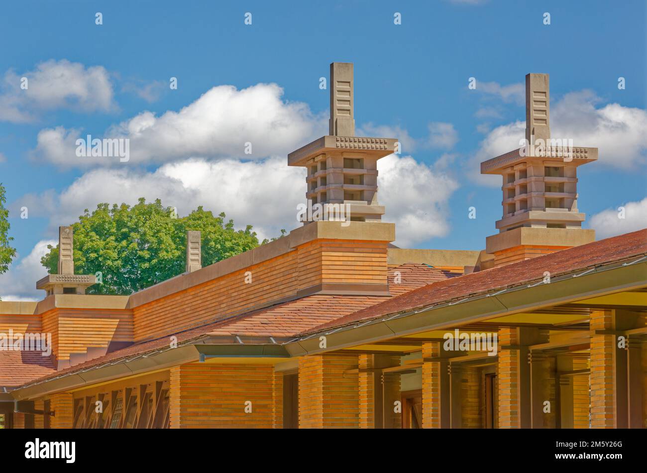 The landmark Martin House Complex is considered one of Frank Lloyd ...