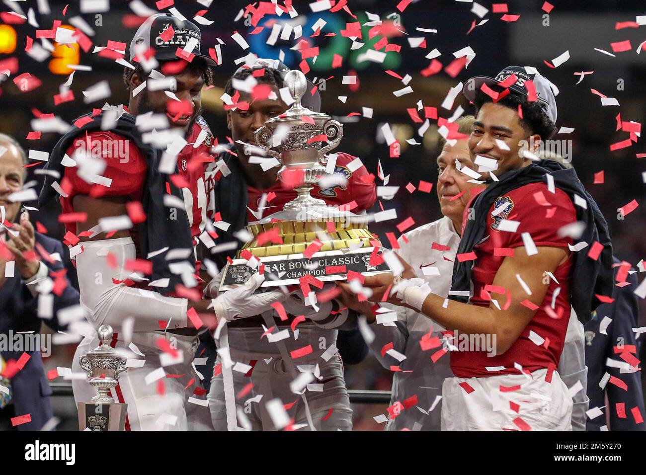 Nick saban trophy hi-res stock photography and images - Alamy