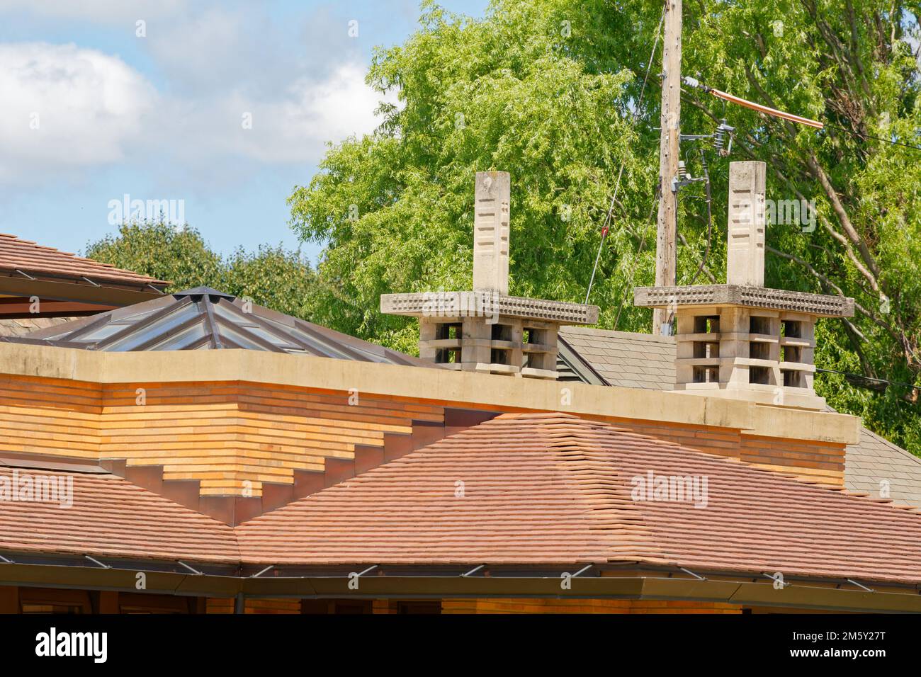 The landmark Martin House Complex is considered one of Frank Lloyd ...