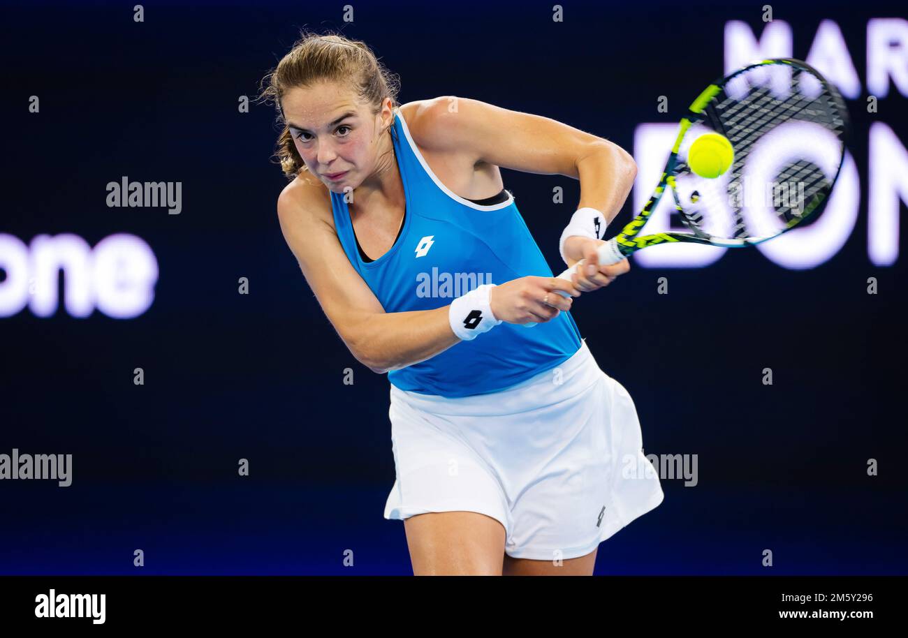 Lucia Bronzetti of Italy in action during the second round-robin match ...