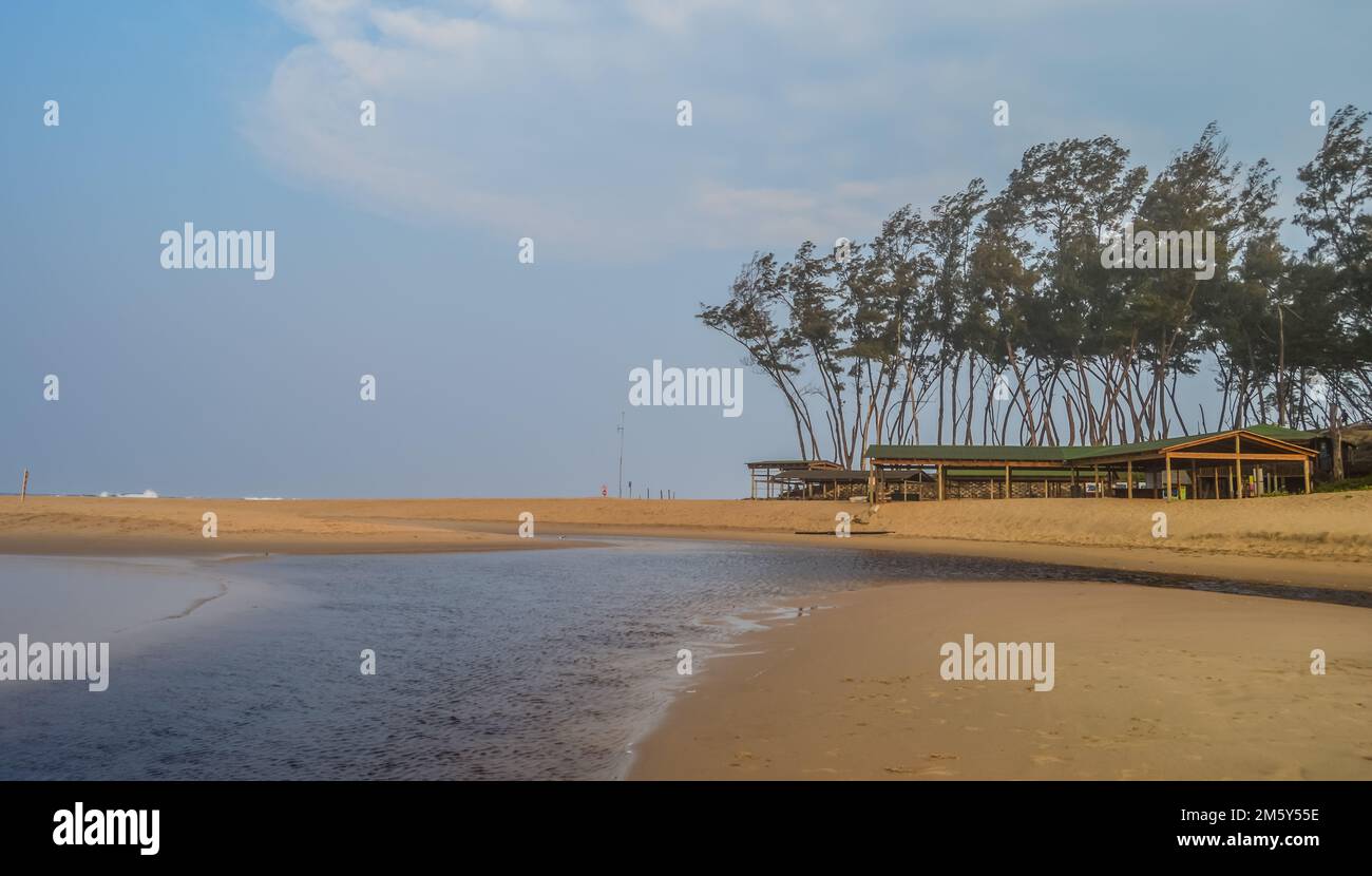 Landscape of Sodwana bay beach in Isimangaliso in Southern Africa Stock ...