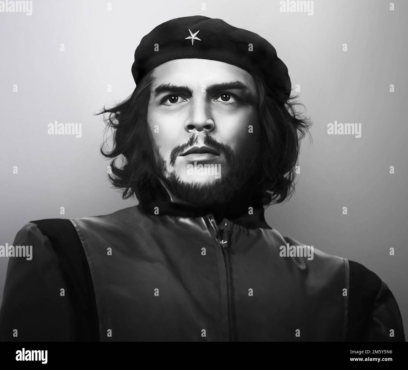 Digitally generated che guevara in classic iconic star hat hi-res stock ...