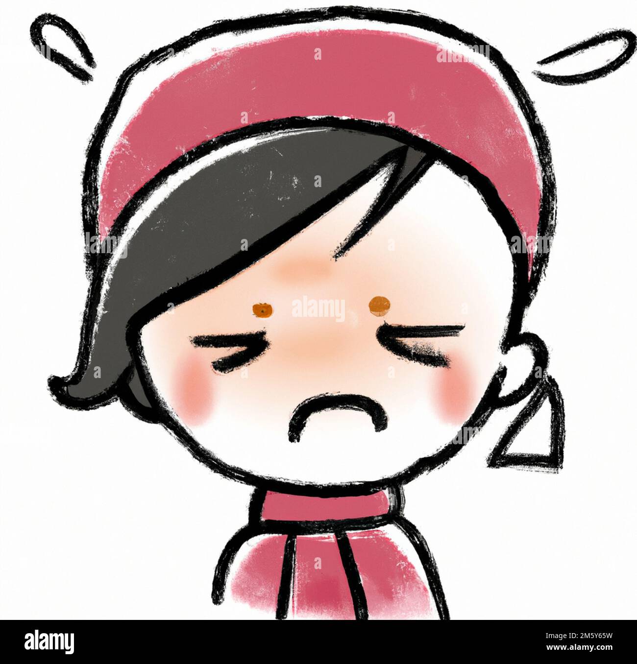 Crying sad face hi-res stock photography and images - Alamy