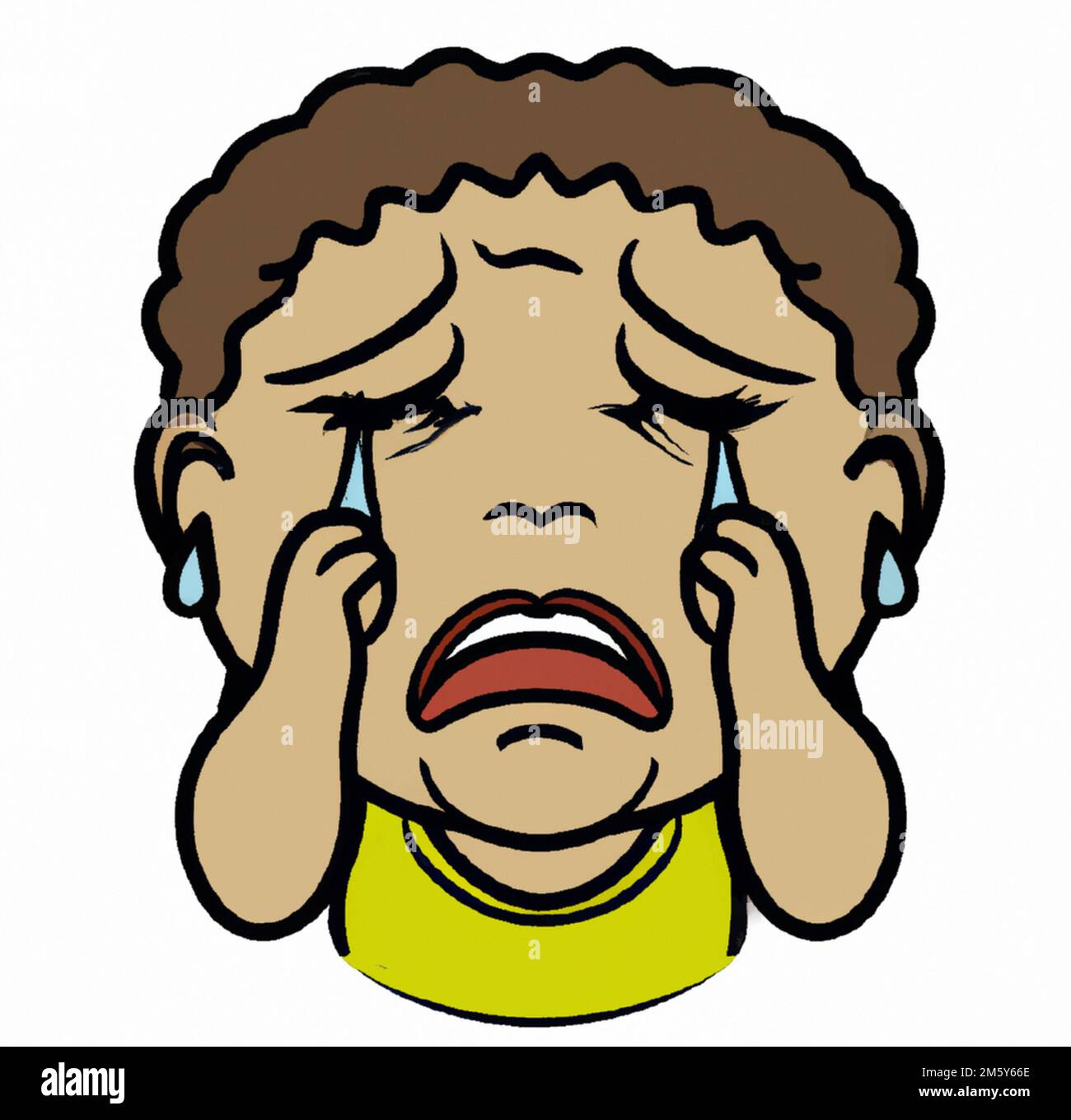 Sad face woman Cut Out Stock Images & Pictures - Alamy
