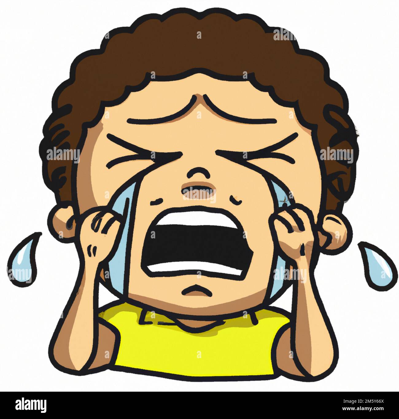 Woman face unhappy face Cut Out Stock Images & Pictures - Alamy