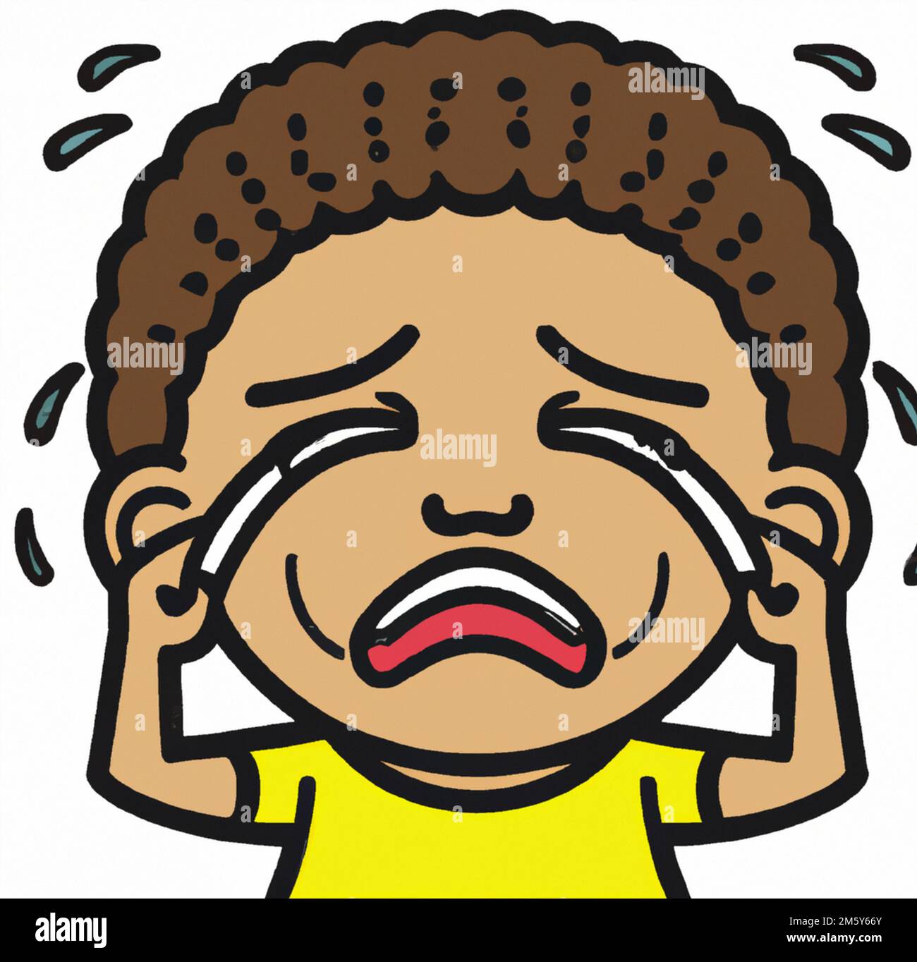 Crying close up sad face Stock Photo - Alamy
