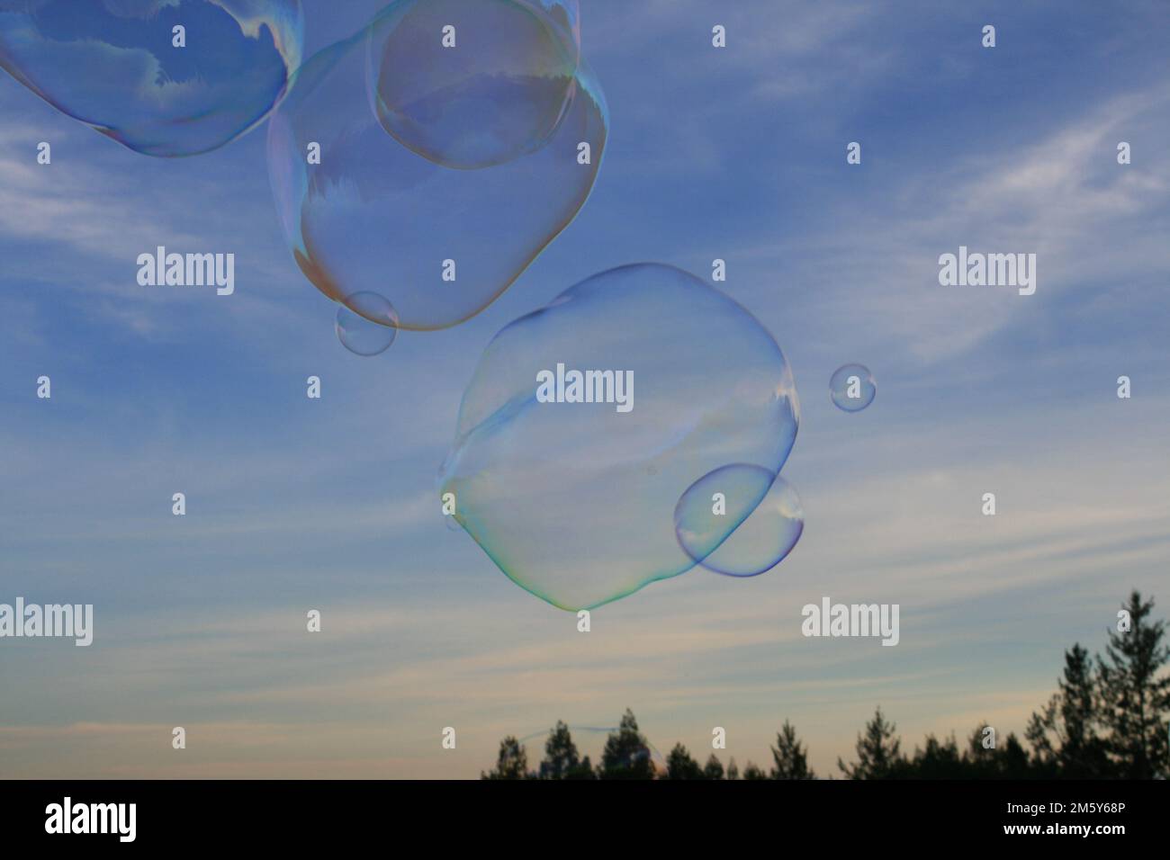 Giant Bubbles in Mountains Stock Photo - Alamy