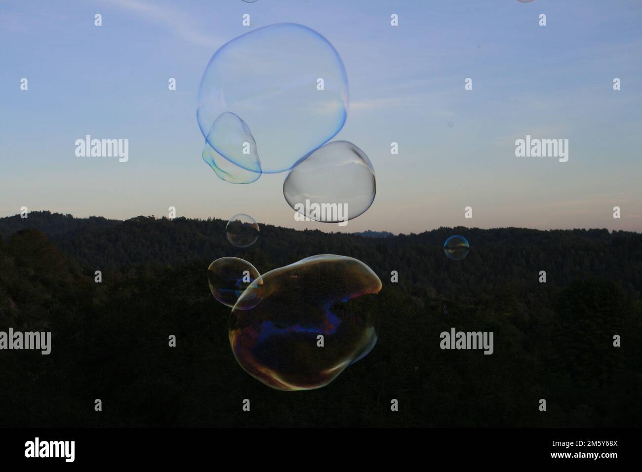 Giant Bubbles in Mountains Stock Photo - Alamy