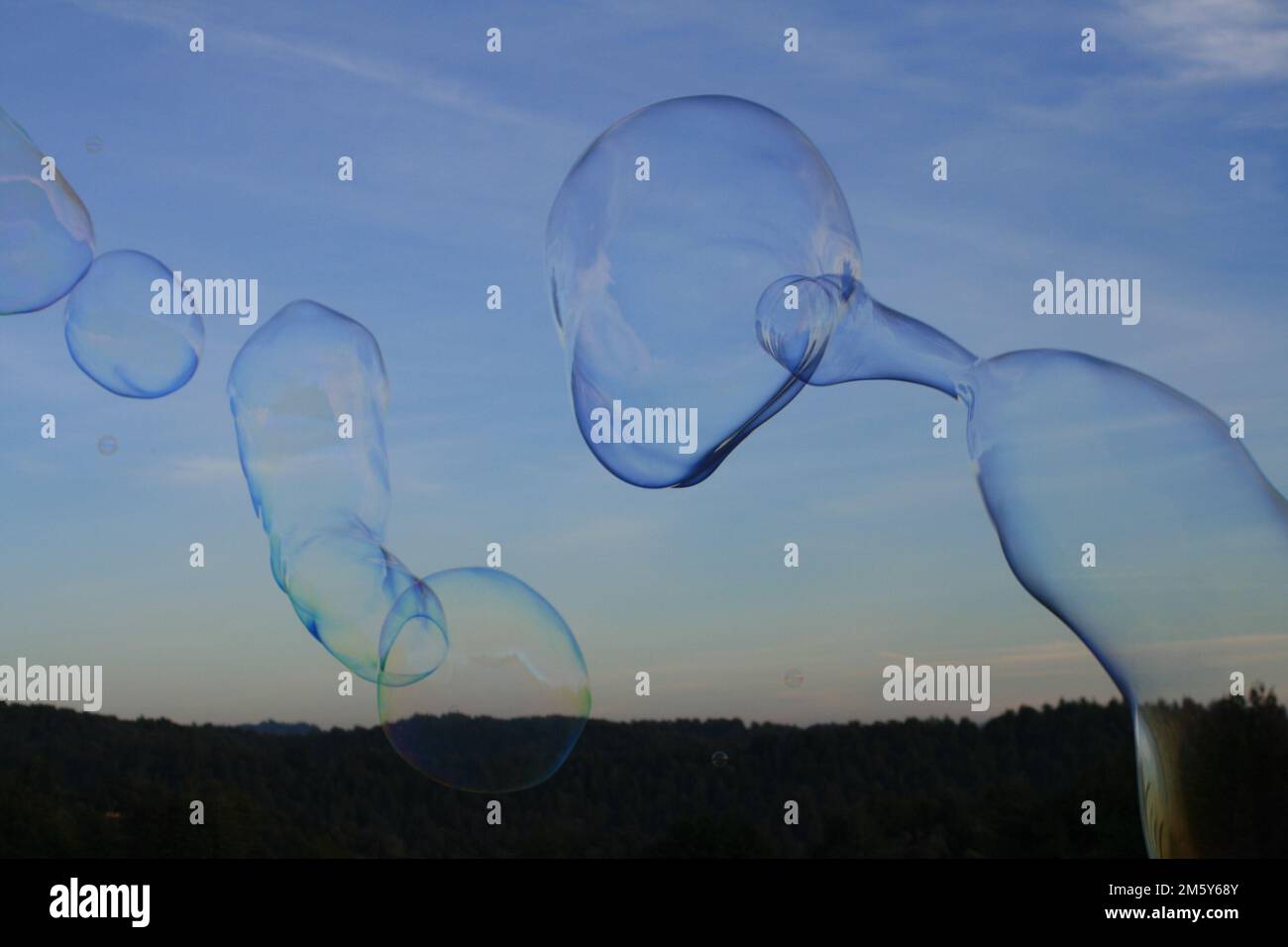 Giant Bubbles in Mountains Stock Photo - Alamy