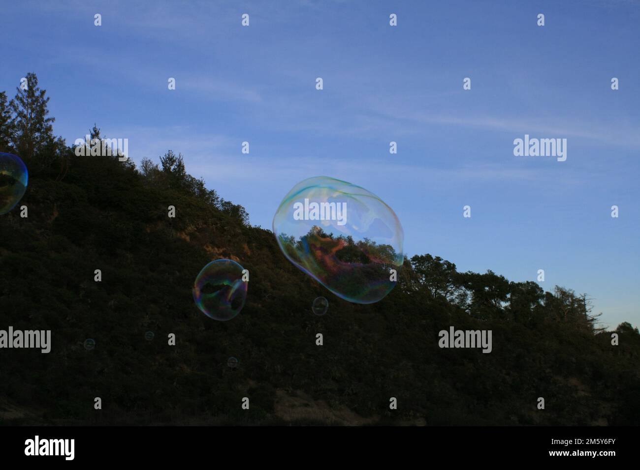 Giant Bubbles in Mountains Stock Photo - Alamy