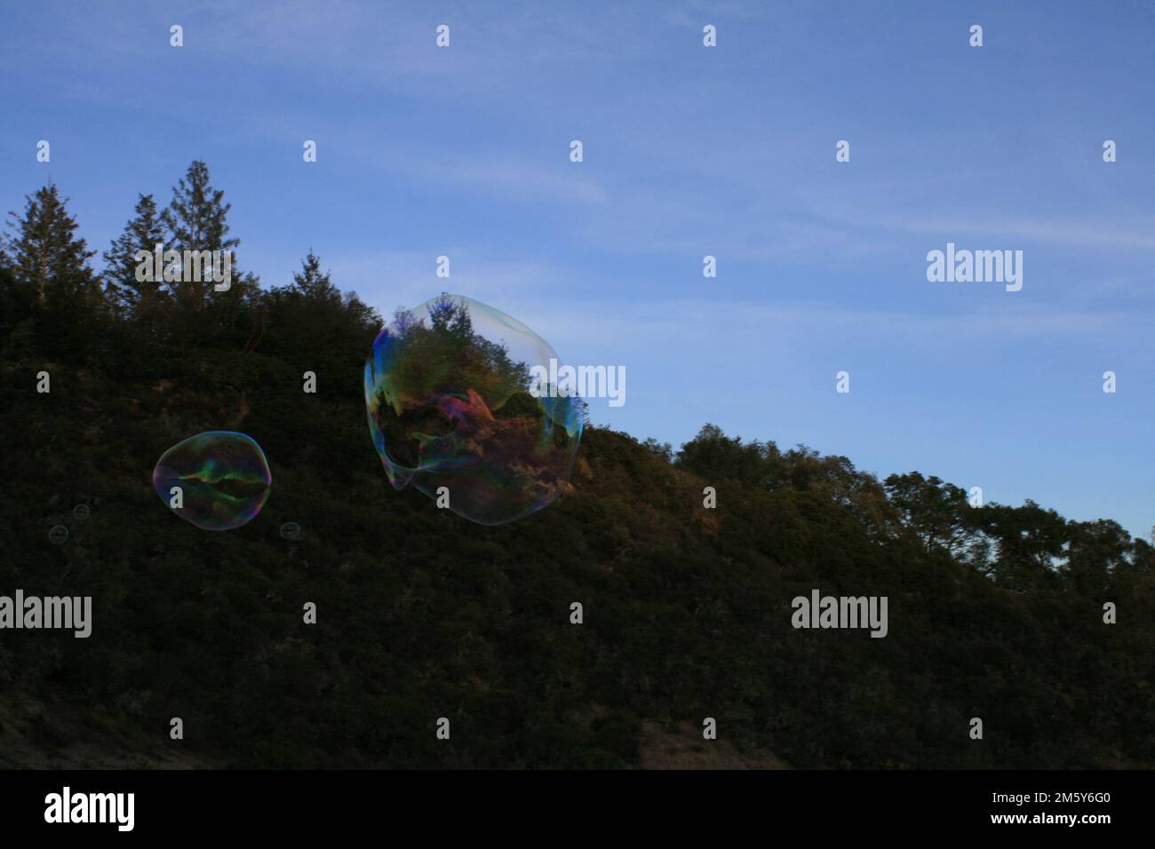 Giant Bubbles in Mountains Stock Photo - Alamy