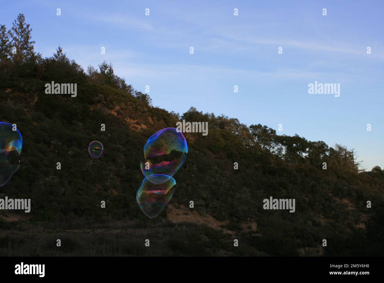 Giant Bubbles in Mountains Stock Photo - Alamy
