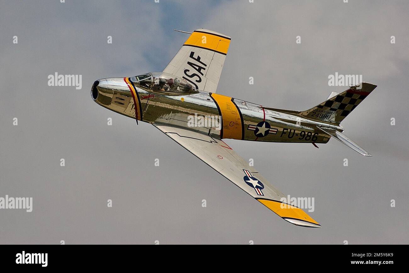 North American F86 Saber Jet Stock Photo - Alamy
